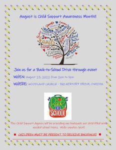 Oneida Nation | Child Support Awareness Month – Back-To-School Drive ...
