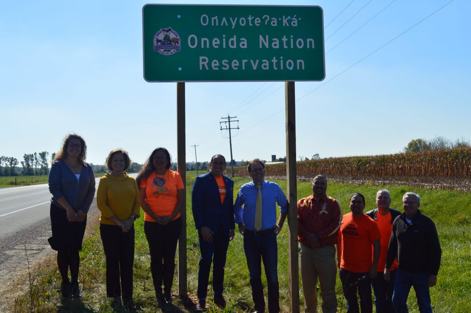 Oneida Nation | First dual-language highway signage appears on the ...