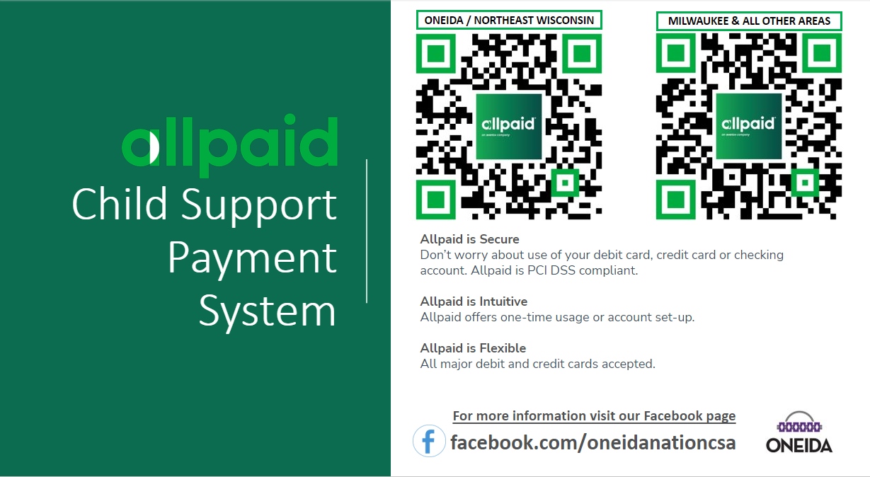 Oneida Nation | Making Child Support Payments