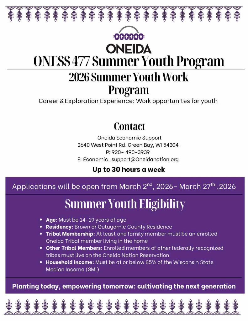 Oneida Nation | Special Programs